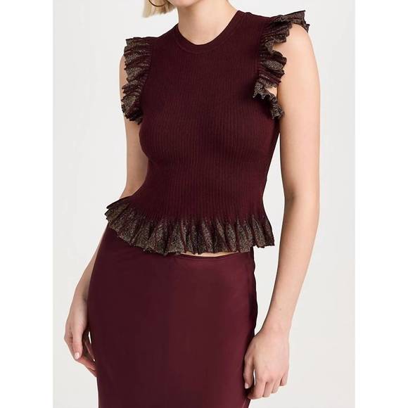 Ulla Johnson | Tops | New Ulla Johnson Lelia Top In Amaranthus | Poshmark